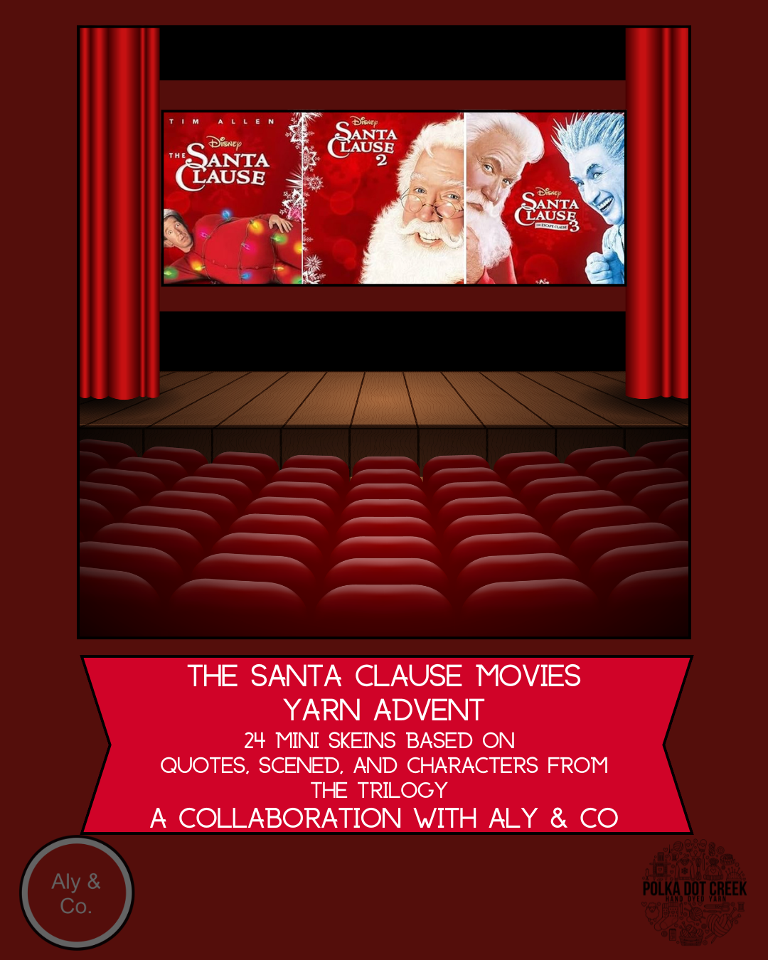 Santa Clause Movies Advent – Polka Dot Creek Yarn